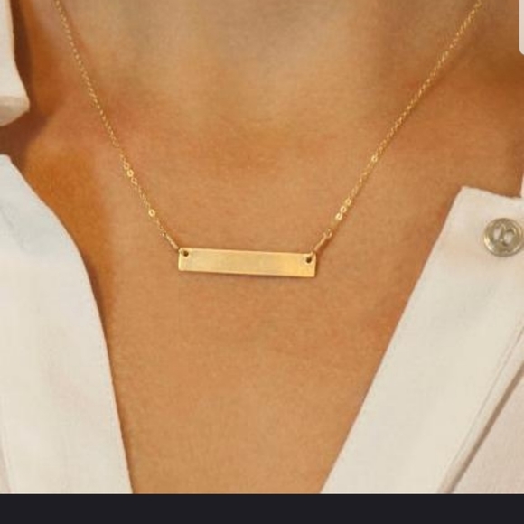 Jewelry | Beautiful Horizontal Bar Necklace In Gold | Poshmark